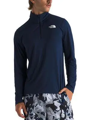 The North Face 24/7 Regular Fit Quarter Zip Long Sleeve Tee - Summit Navy