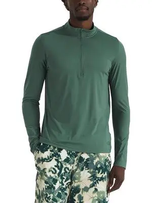 The North Face Regular Fit Quarter Zip Long Sleeve Tee - Duck Green