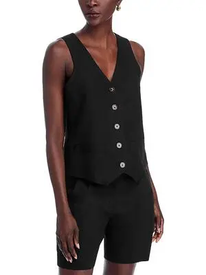 Sanctuary Relaxed Fit Vest - Black