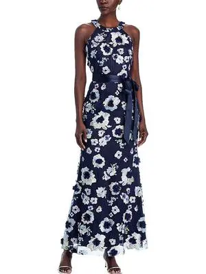 ELIZA J Embroidered Maxi Dress