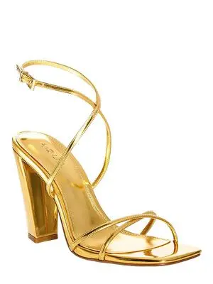 Aqua Winie Strappy Sandals Gold