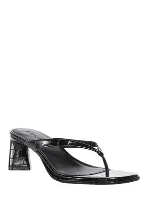 Aqua Sanoa Crocodile-effect Sandals - Black Crocodile