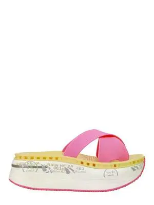 Premiata Moura Platform Slides - Pink
