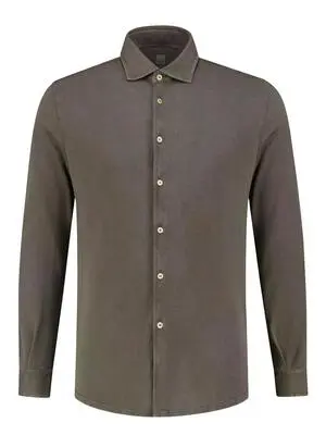 Fedeli Long Sleeve Shirt - Brown