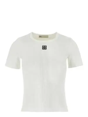 Tory Burch Logo-patch T-shirt - White