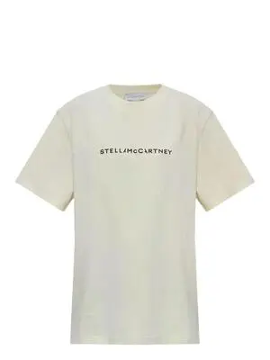 Stella McCartney Organic Cotton T-shirt - Neutrals