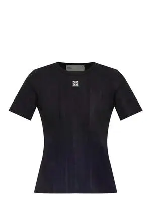 Tory Burch Logo-patch T-shirt - Black