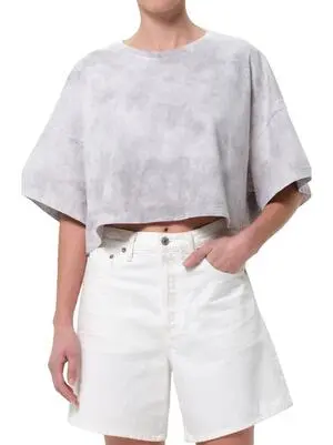 AGOLDE Arli Oversize Crop T-Shirt Turbine
