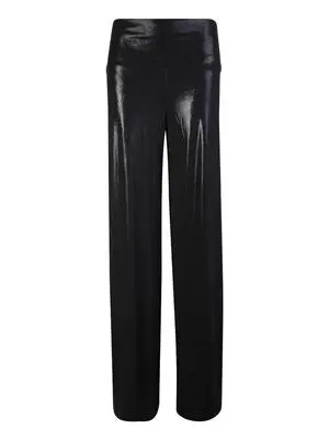 NORMA KAMALI High-Waisted Wide Leg Trousers