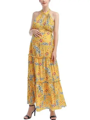 KIMI + KAI Floral Print Maxi Dress - Multicolored