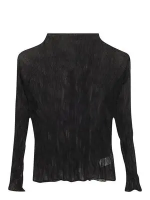Issey Miyake Chiffon Twist Top - Black