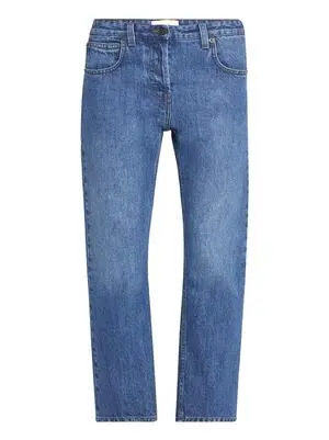 THE ROW Riaco Slim-leg Ankle Jeans - Washed Blue