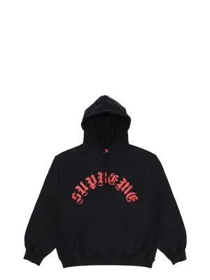 Supreme Printed Arc Hooded Sweatshirt - Black