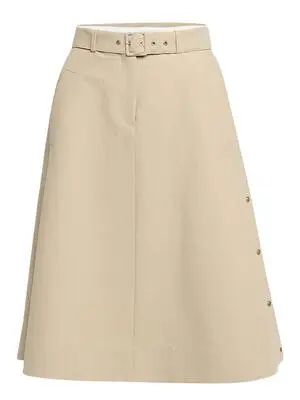 Moncler Belted Utility Midi Skirt - Beige
