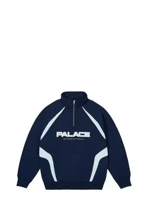 PALACE International 1/4 Zip - Blue