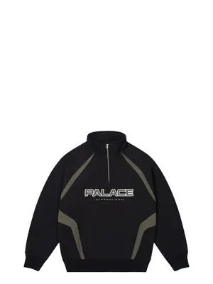 PALACE International Quarter-zip Pullover - Black