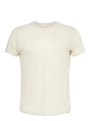 Orlebar Brown Ob-t Crewneck Linen-jersey T-shirt - Pebble