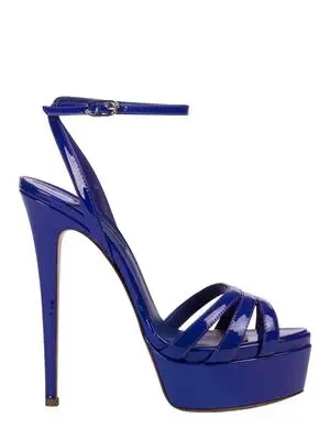 LE SILLA 140mm Lola Sandals - Blue
