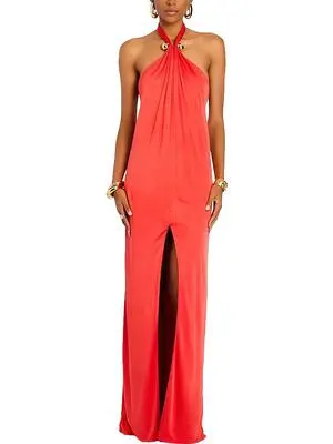 Retrofete Becs Halter Maxi Dress - Geranium