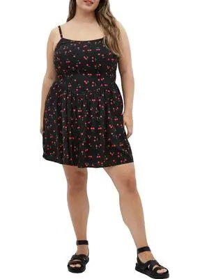 CITY CHIC Cherry Print Maxi Dress