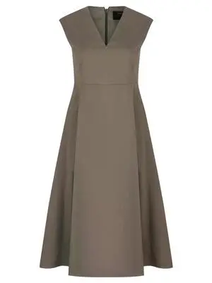 GRAN SASSO V-neck Dress - Brown