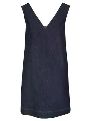 Brunello Cucinelli Cotton Denim Dress - Blue