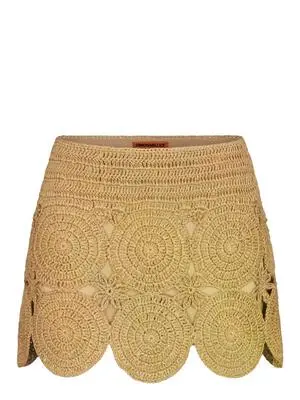 SIMONMILLER Crochet Knit Mini Skirt