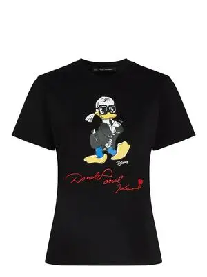 Karl Lagerfeld X Disney Cotton T-shirt - Black