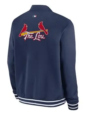 Nike St. Louis Cardinals City Connect Full-zip Bomber Jacket - Blue