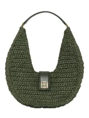 ANINE BING Lou Monogram Bag - Olive