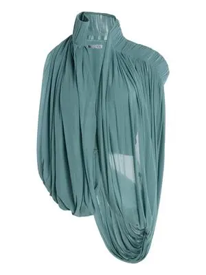 Maticevski Draped Chiffon Top - Blue