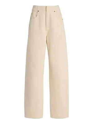 SLVRLAKE Camilla Rigid Curve-Waist Wide-Leg Jeans