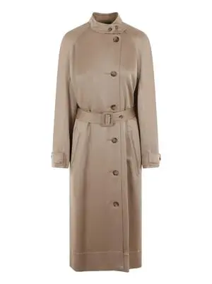 10 CORSO COMO Single-breasted Trench Coat - Beige