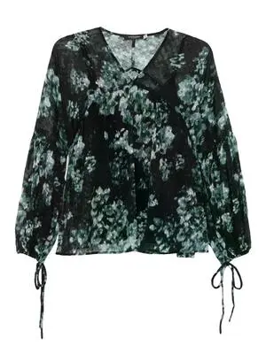 Scotch & Soda Fil Coupe Blouse - Black