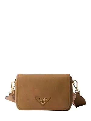 Prada Leather Shoulder Bag Brown
