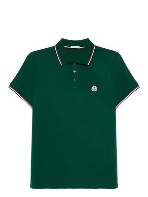 Moncler Logo Polo Shirt - Green