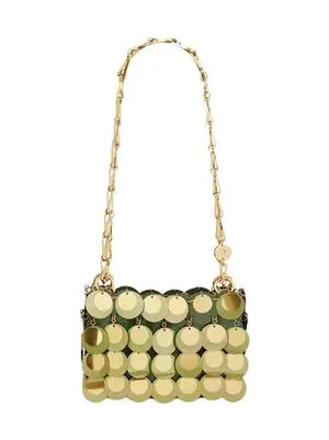 Rabanne Nano Sparkle Shoulder Bag - Green