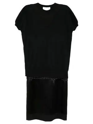 3.1 Phillip Lim Embroidered Dress - Black
