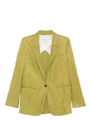 FORTE_FORTE Crinkled Blazer - Green