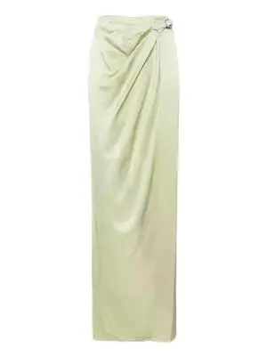TOM FORD Belted Maxi Wrap Skirt - Green