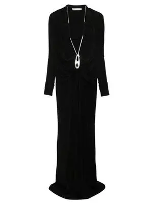 Christopher Esber Draped Jersey Maxi Dress - Black