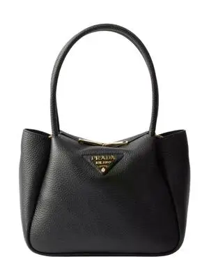 Prada Leather Tote Bag - Black