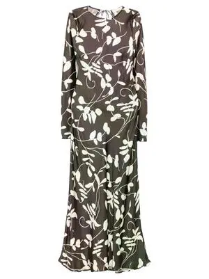 Faithfull The Brand Faroe Maxi Dress - Brown