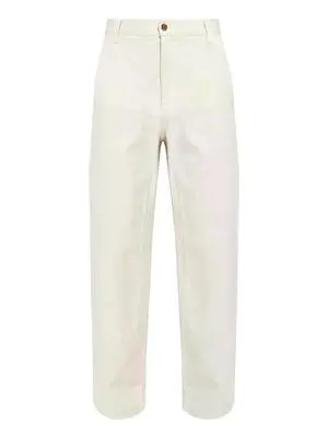 Versace Logo-patch Trousers - Neutrals