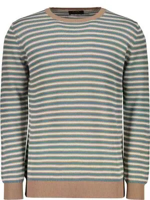 MOORER Striped Jumper - Blue