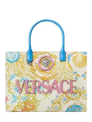 Versace Barocco-pattern Tote Bag - White
