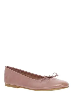 Frye Leather Ballet Flat Woodrose