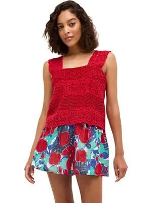 MARIE OLIVER Keeley Crochet Top - Pepper