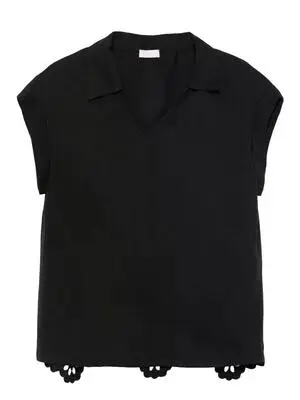 Liu Jo V-neck T-shirt - Black