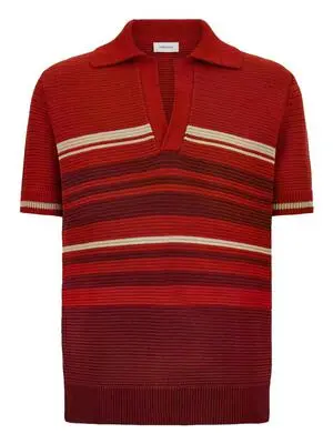 FERRAGAMO Cotton Polo Shirt - Red